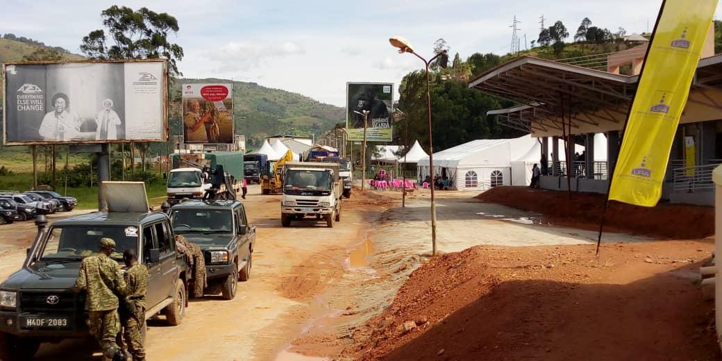 Photos: Heavy Security Deployment as Museveni Arrives at Katuna Border ...